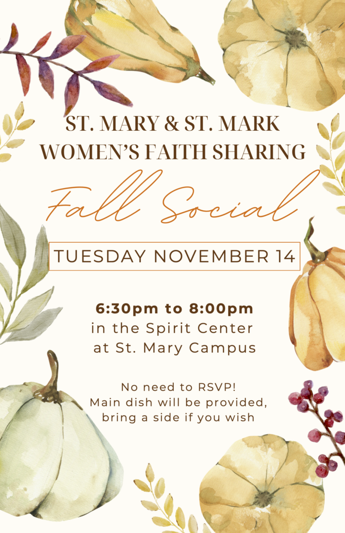 Fall Social for Women - The Basilica of Saint Mary of the Assumption ...
