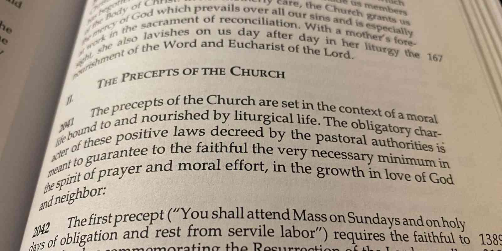 The Precepts of the Church - The Basilica of Saint Mary of the ...