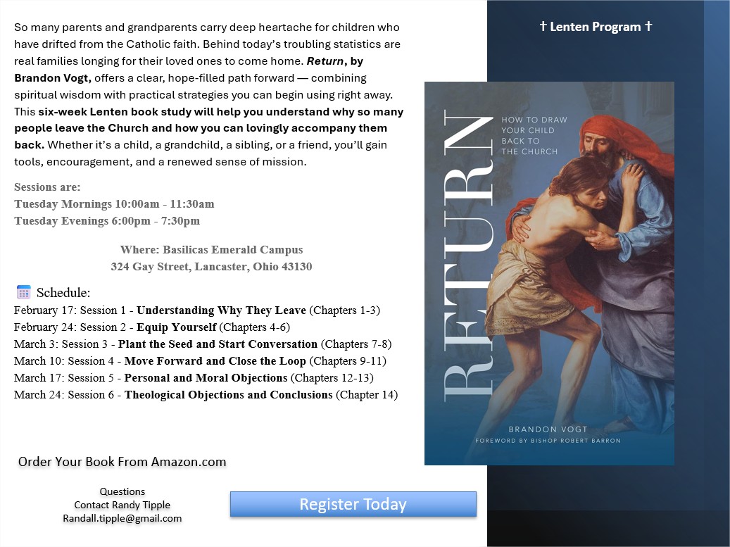 Lent 2026: Return Program Offering - The Basilica of Saint Mary of the ...